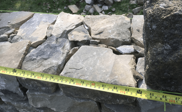 Chevin-3 Dry stone walling cheek end practice | Roots Crafts